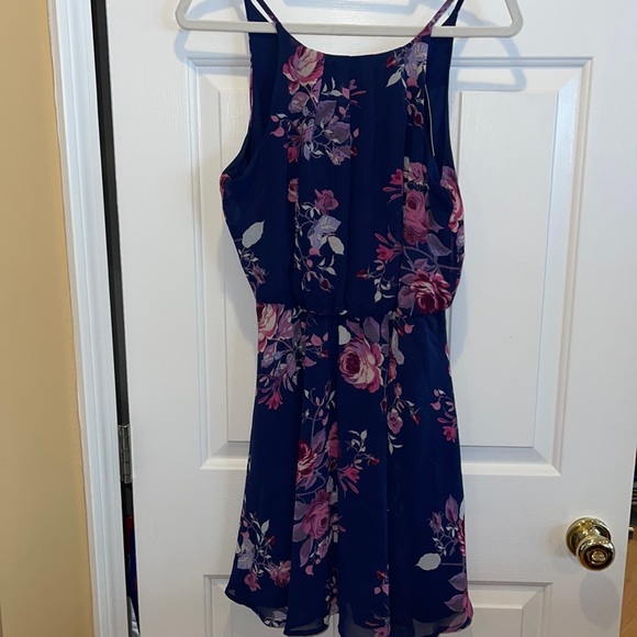 Francesca's Collections | Dresses | Brand New Blue Chiffon Sundress ...